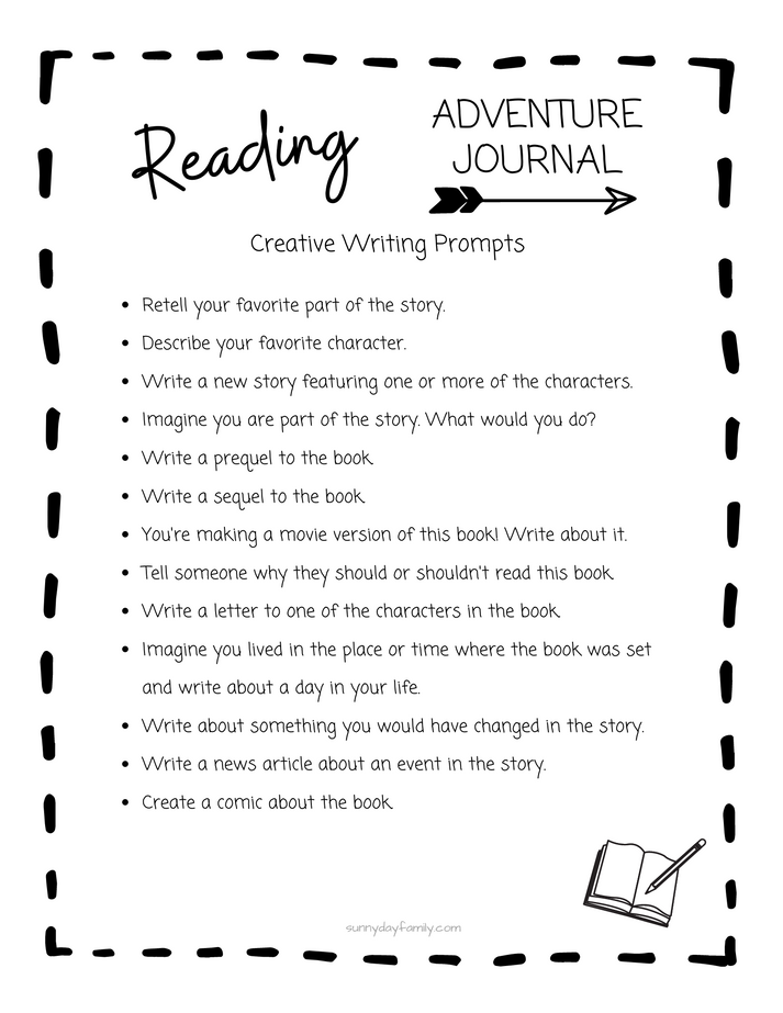 Reading Adventure Journal – sunnydayfamily